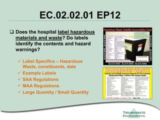 Preparing for the Joint Commission's Hazardous Waste Management Booster ...