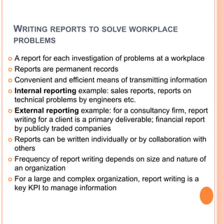 Preparing infromative-and-influential-business-reports | PPTX ...