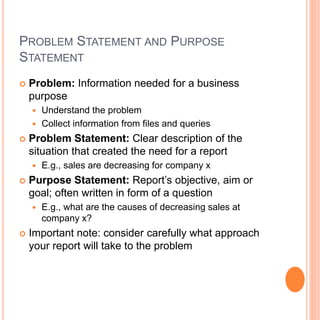 Preparing infromative-and-influential-business-reports | PPTX