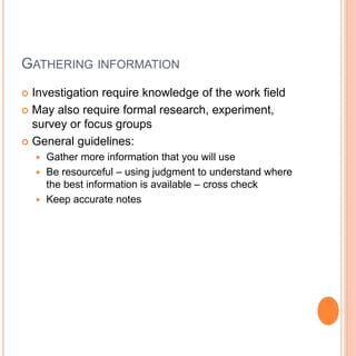 Preparing infromative-and-influential-business-reports | PPTX