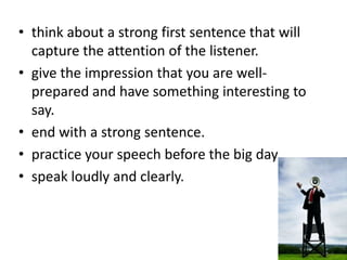 Preparing a good speech | PPT