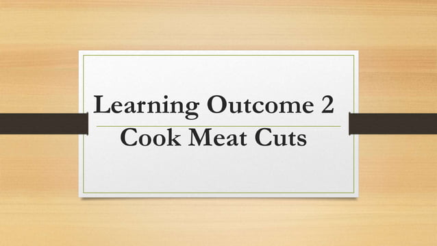 PREPARING AND COOKING MEAT.pptx | Vegetarian Diets | Food & Drink