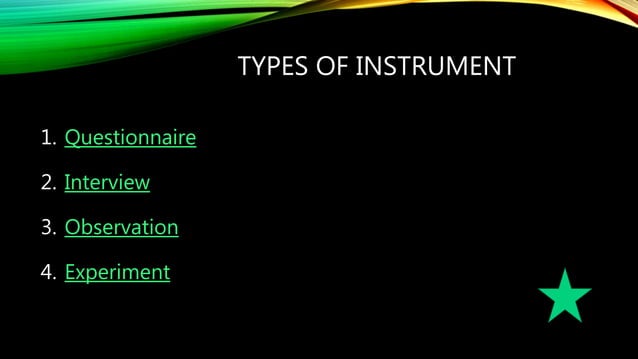 Preparing and implementing research instruments | PPTX