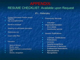 Preparing an effective resume ppt | PPT