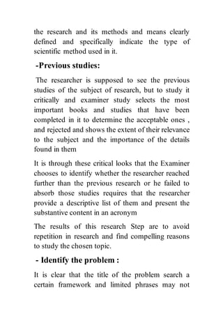 Preparing a research plan | PDF