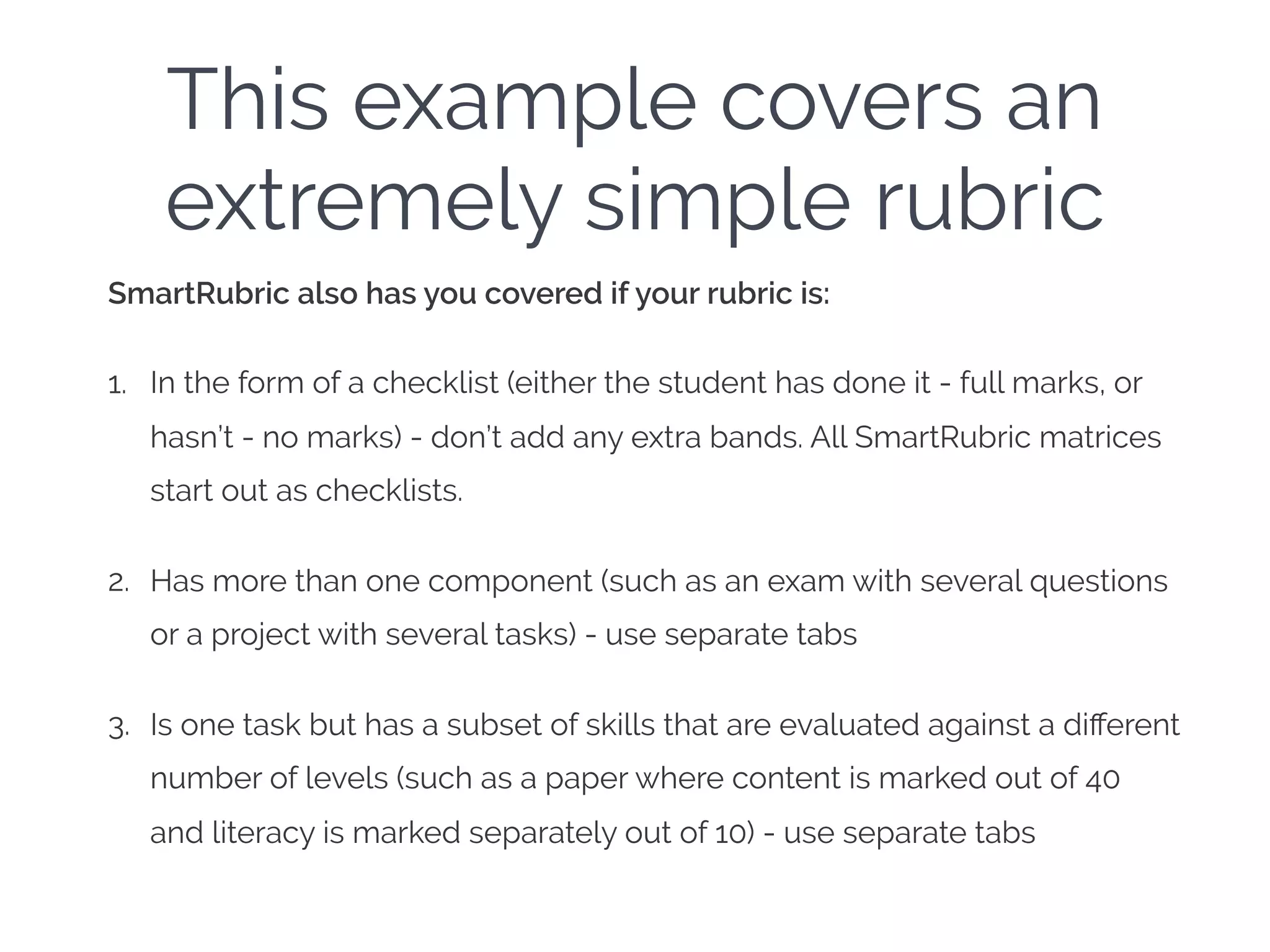 Preparing a rubric | PDF