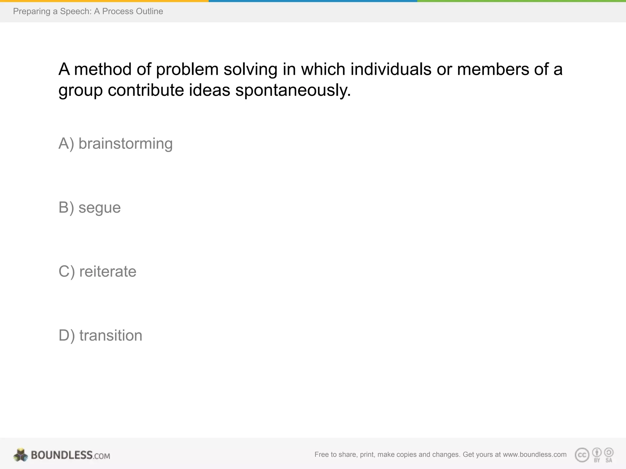 Preparing a Speech: Outline | PPTX