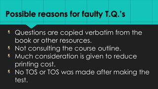 preparing assessment table of specifications for assessment making-.pptx