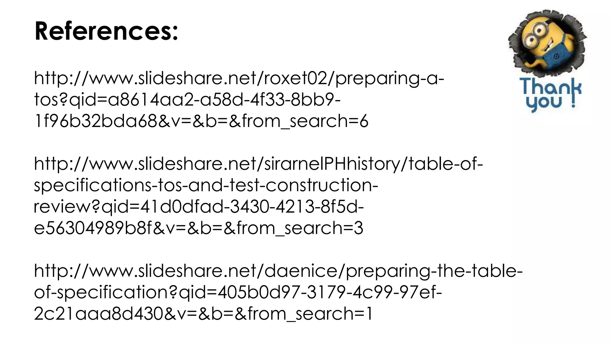 Assessment and TOS Making | PDF