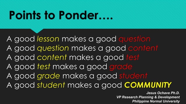 Assessment and TOS Making | PDF | Standardized Testing | Educational ...