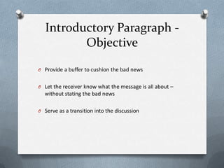 Preparing bad news messages | PPT