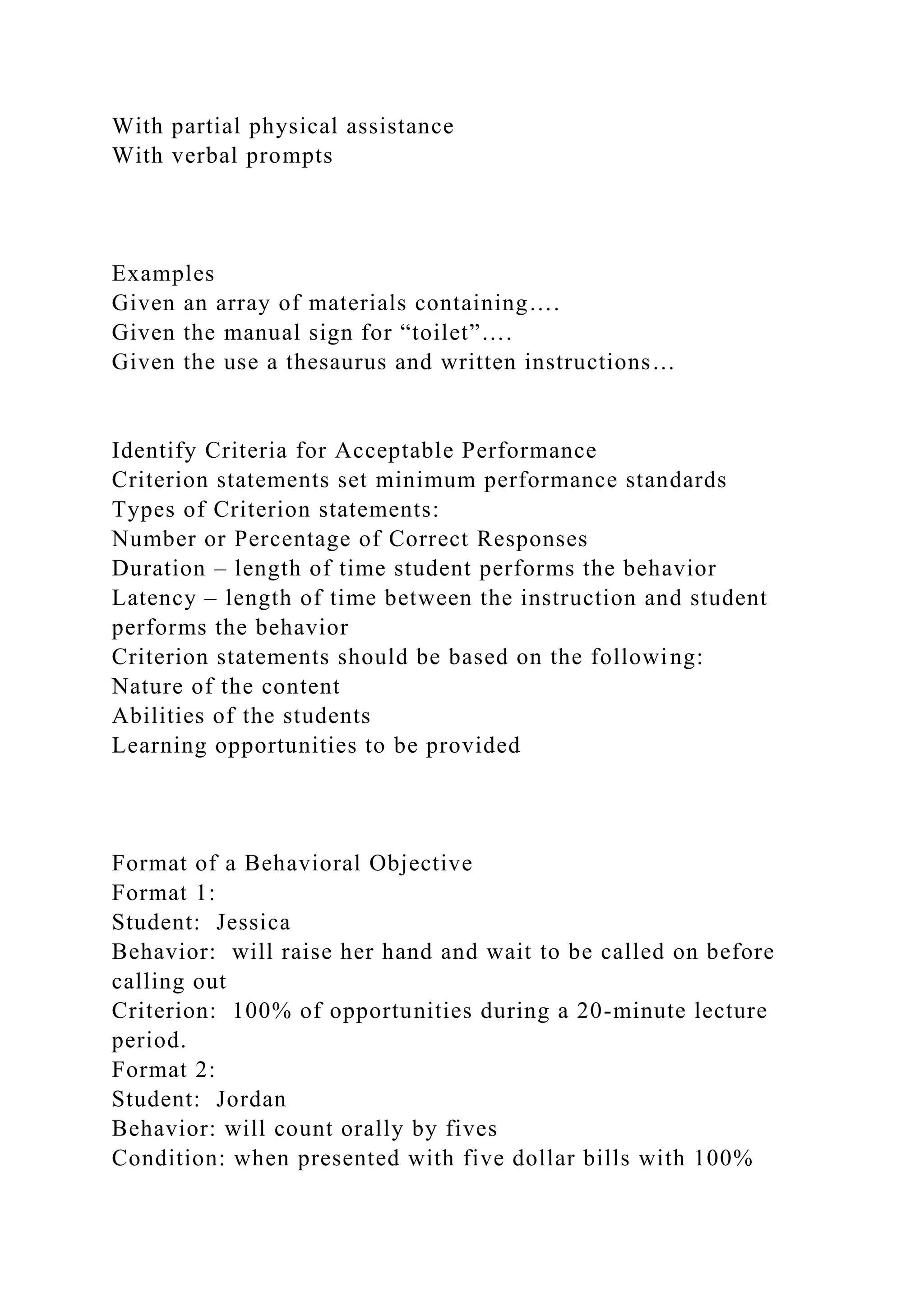 Preparing Behavioral ObjectivesChapter 3Do Now Activity.docx