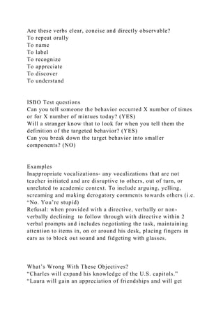 Preparing Behavioral ObjectivesChapter 3Do Now Activity.docx