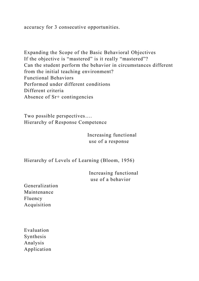 Preparing Behavioral ObjectivesChapter 3Do Now Activity.docx