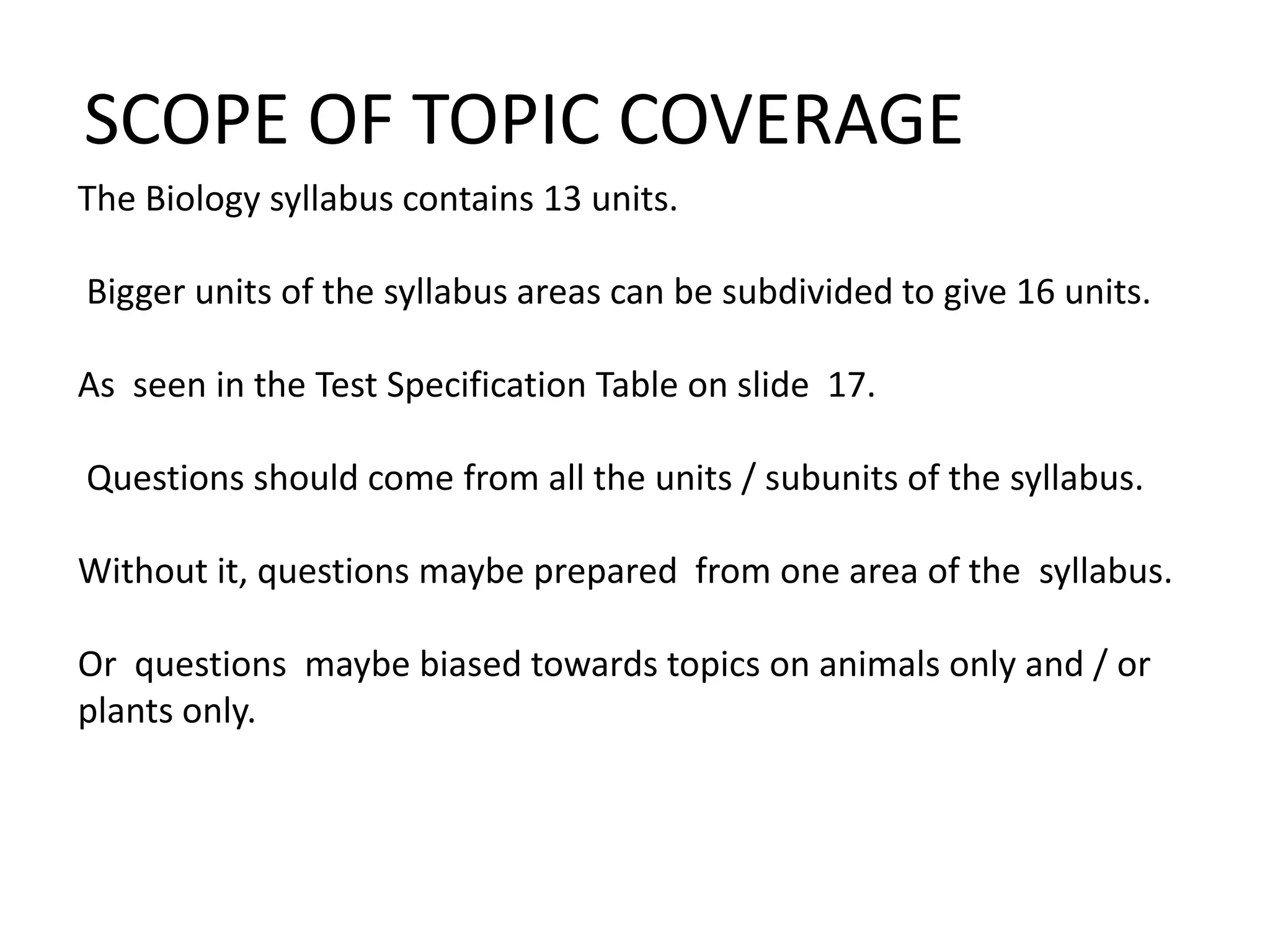 Preparing biology paper 1 examinations – cpd | PPTX