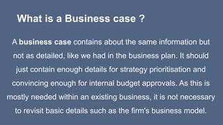Business Plan vs Business Case | PPTX