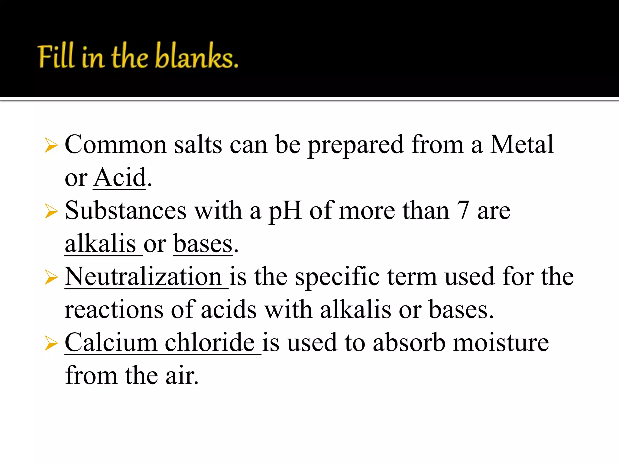 Preparing common salts | PPTX