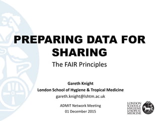 Preparing Data for Sharing: The FAIR Principles | PDF