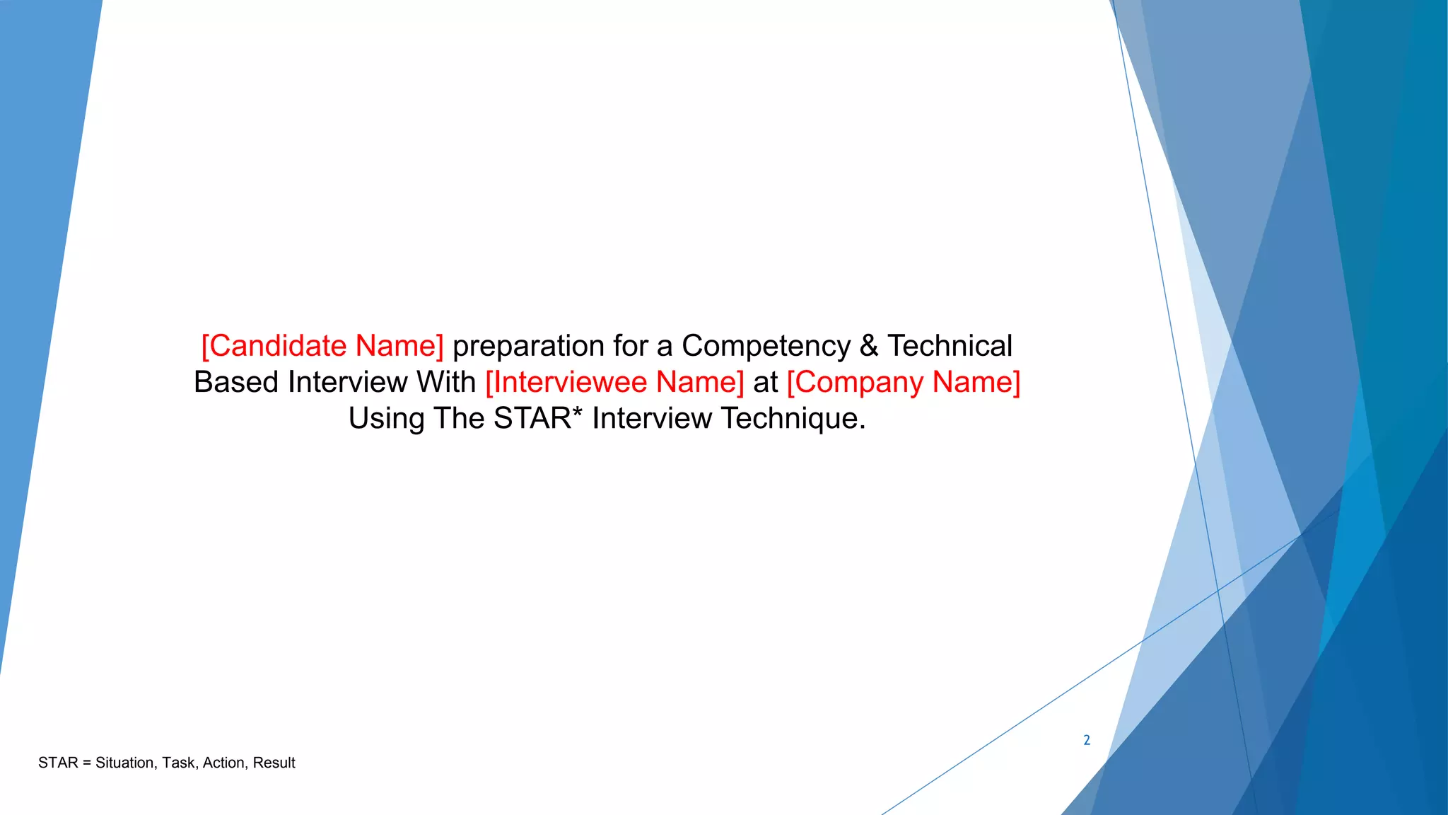Preparing For A Competency Interview Template | PPTX | Resume Writing ...