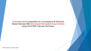 Preparing For A Competency Interview Template | PPTX | Resume Writing ...