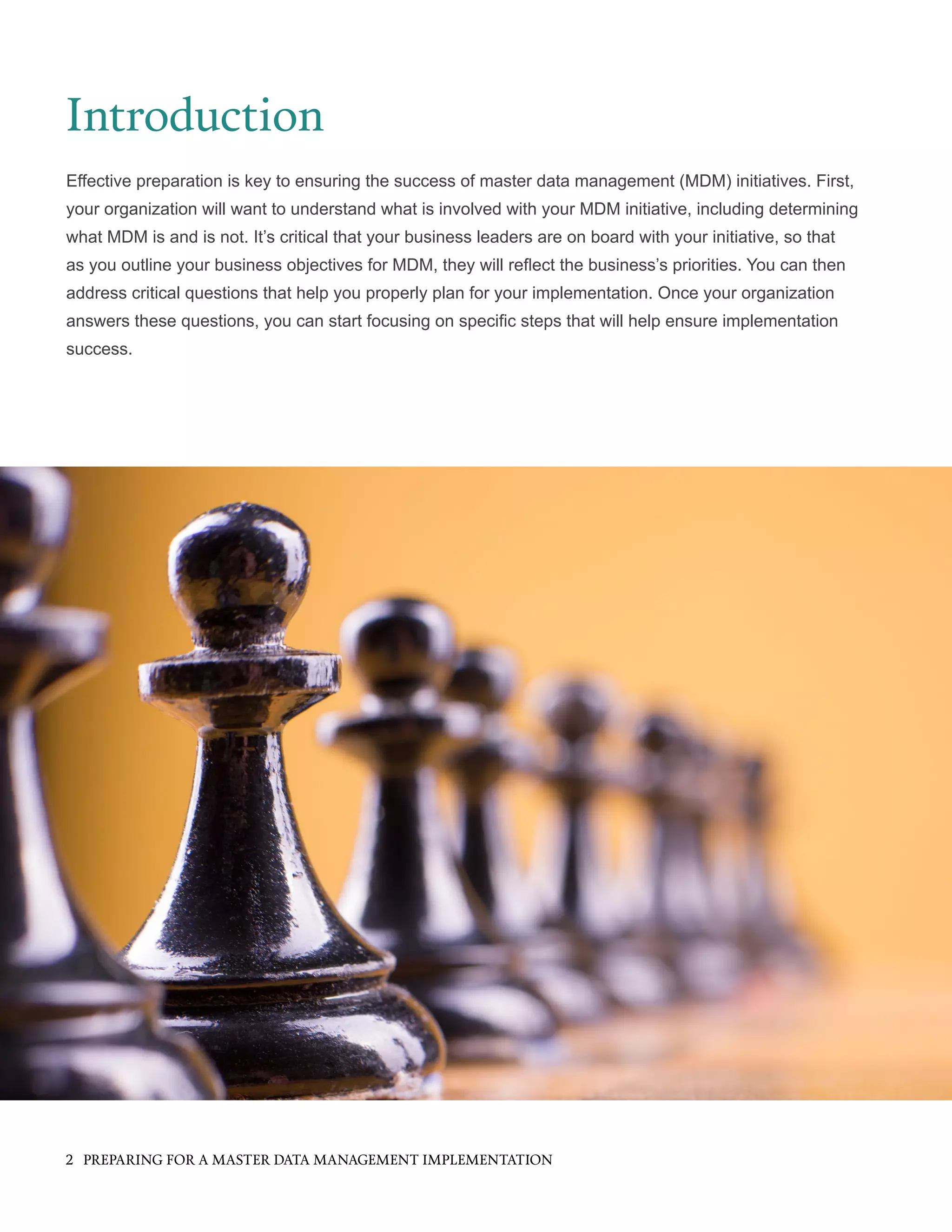 Preparing For a Master Data Management Implemenation | PDF | Databases | Computer Software and ...