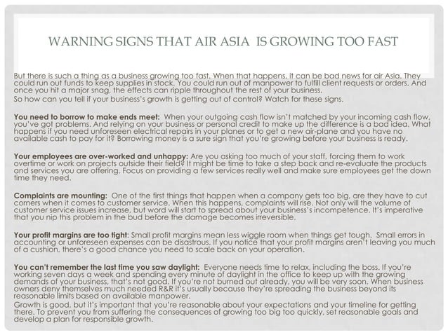 Preparing for and evaluating the challenges of growth | PPTX