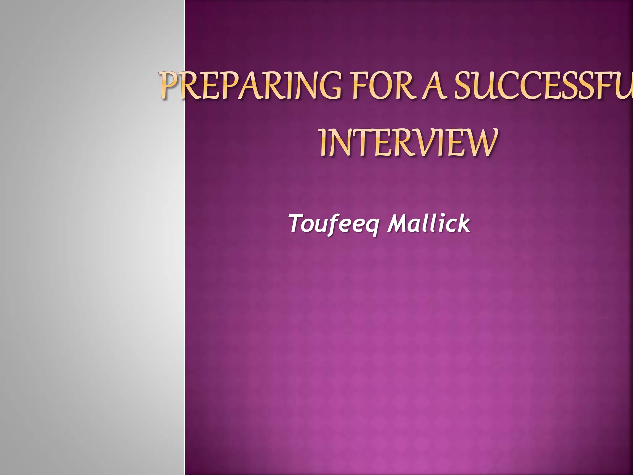 Preparing for a Successful Interview.pptx