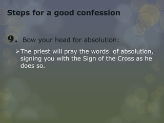 Preparing for confession 3.3 | PPT