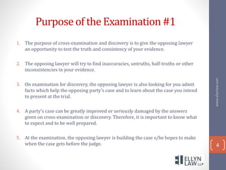 Preparing for Cross Examination and Discovery in Ontario Lawsuits | PPTX