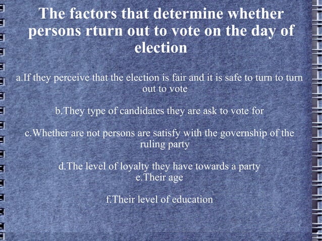 Preparing for election | PPT