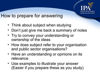 Preparing For Examsyear1 | PPT | Education