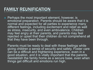 Preparing for Family Reunification | PPTX