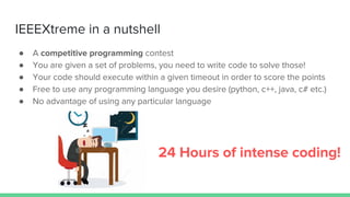 Preparing for IEEEXtreme 12.0 & mora xtreme | PDF | Programming Languages | Computing
