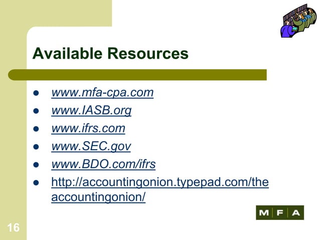 Preparing For IFRS - An Update | PPT