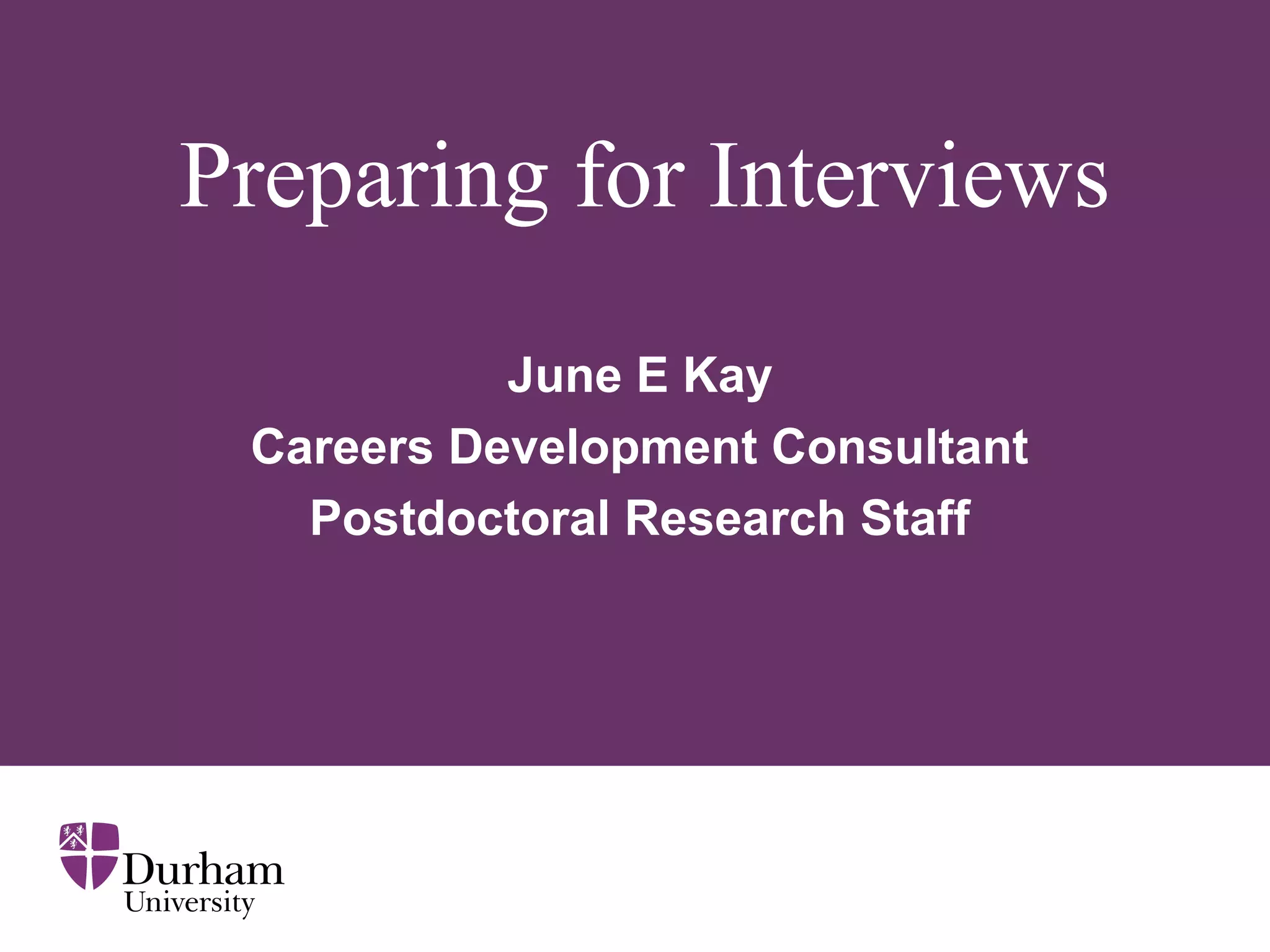 Preparingfor interviewspostdocwebversion | PPT