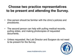 Preparing for your Mohs Practice's CLIA Survey | PPTX