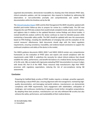 Preparing for Notified Body Scrutiny of PMCF.docx