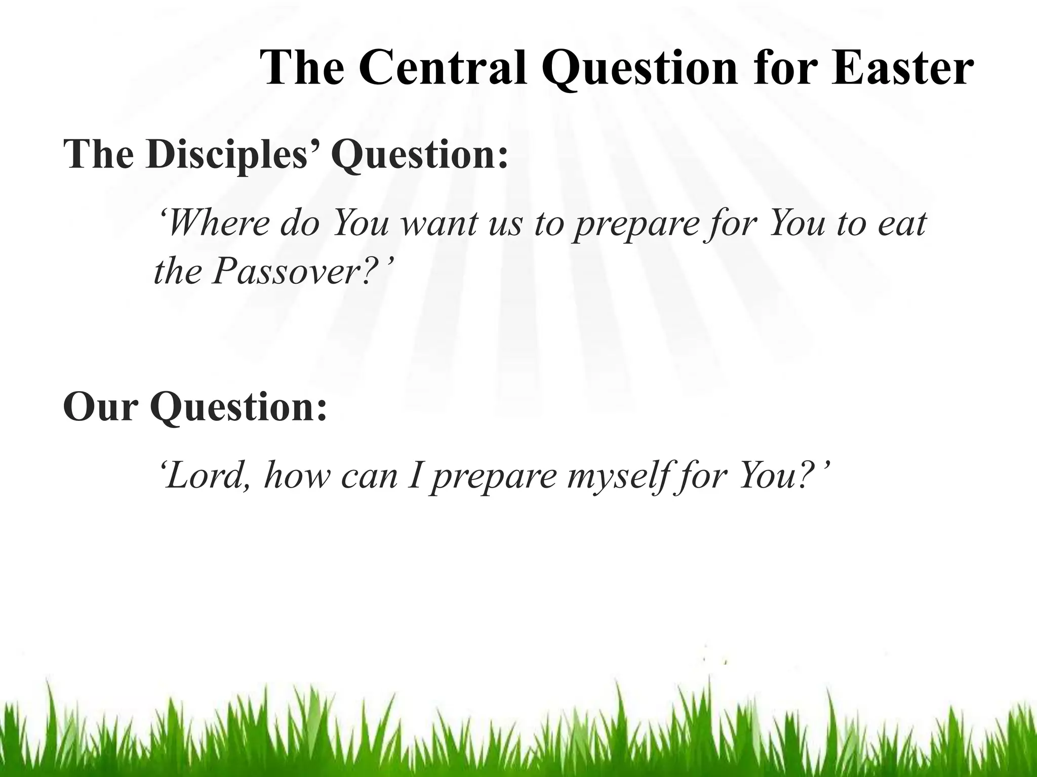 Preparing for passover | PPT