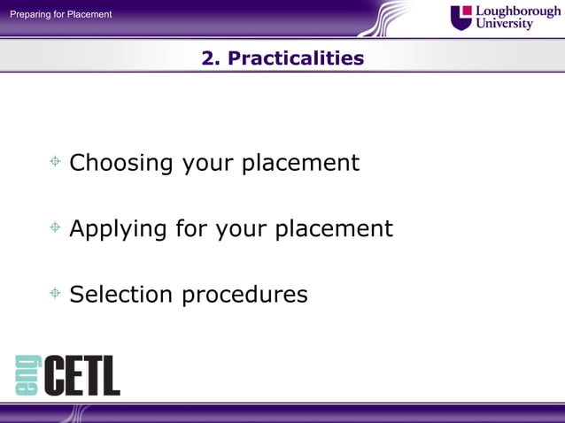 Preparing for Placement | PPT