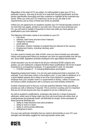 Preparing for Placement | DOC