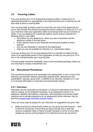 Preparing for Placement | DOC