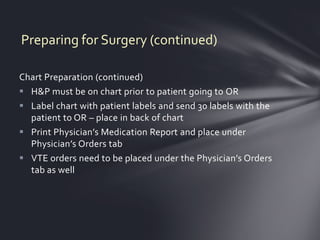 Preparing for surgery | PPTX