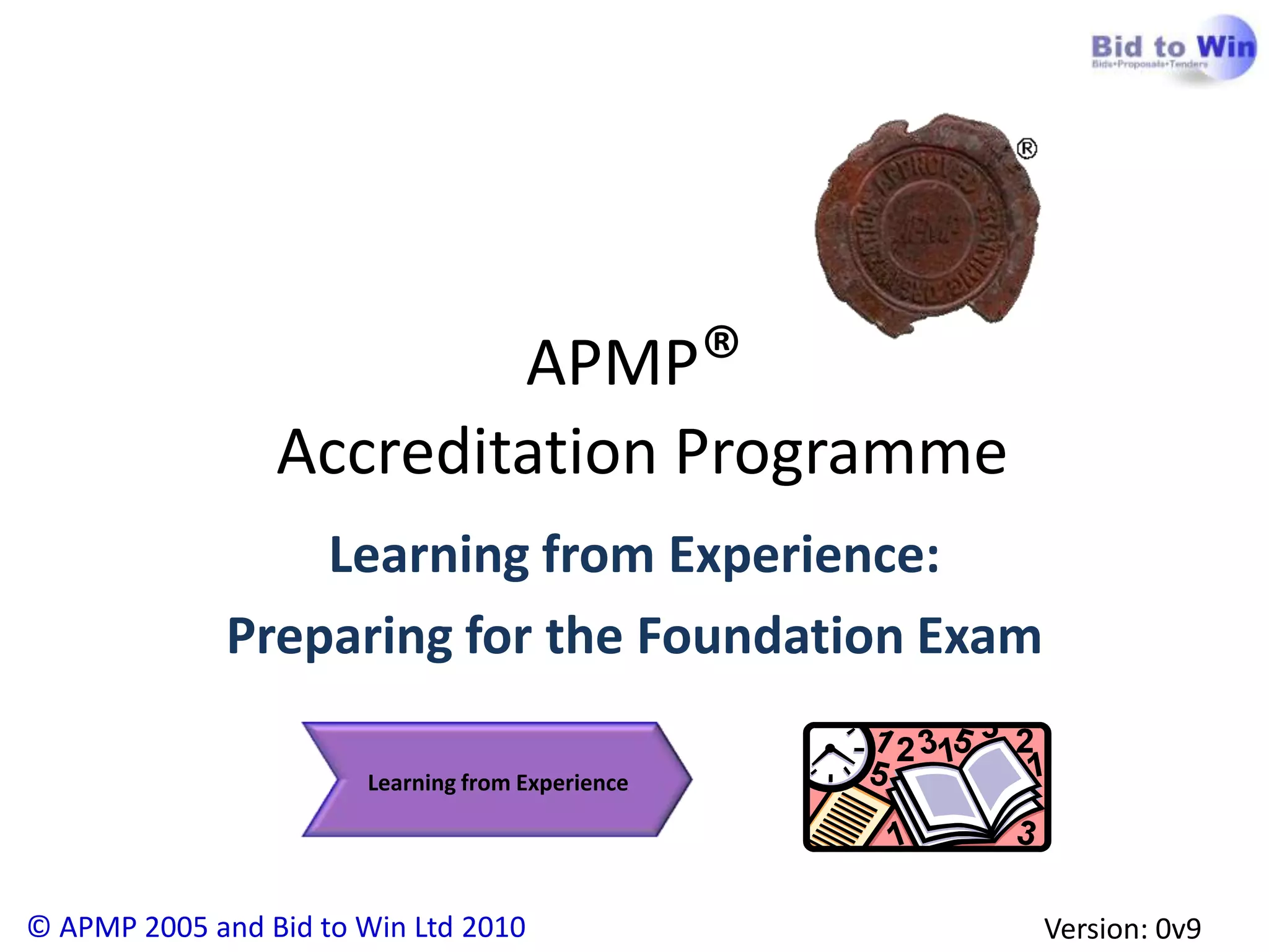 APMP Foundation: Preparing for the APMP Foundation Exam | PPTX ...