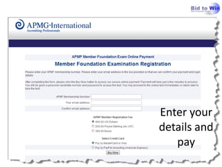 APMP Foundation: Preparing for the APMP Foundation Exam | PPTX