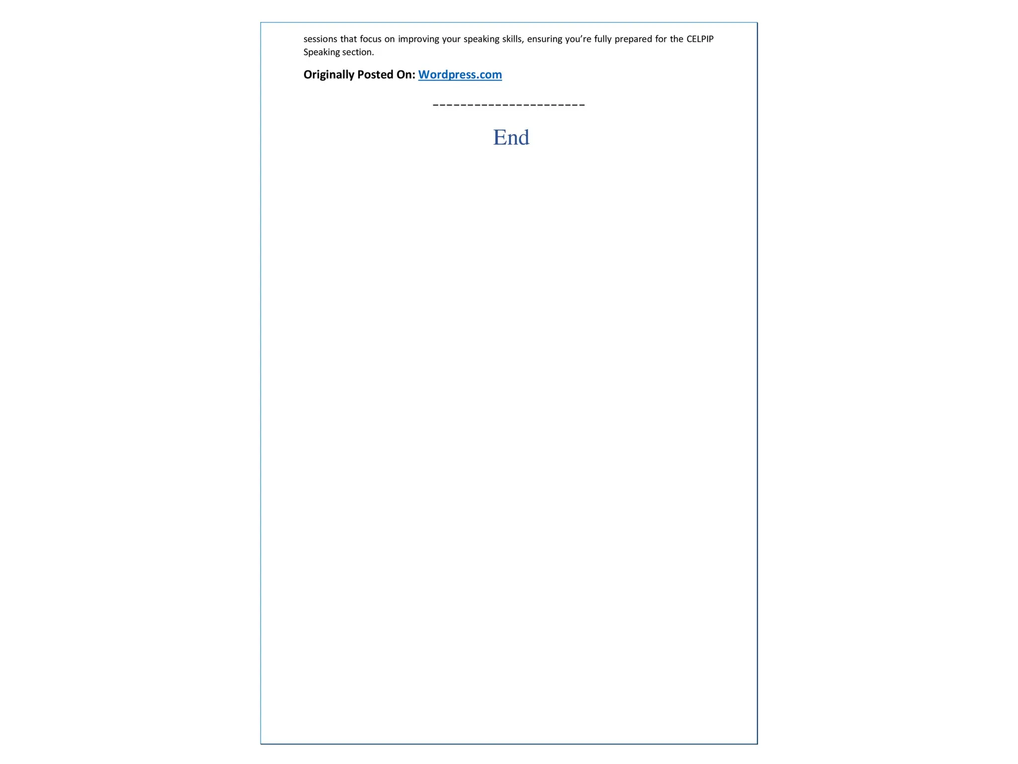 Preparing for the Speaking Section - Common Topics and Questions | PPT