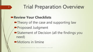 Preparing for trial in Los Angeles County Superior Court Family Law ...