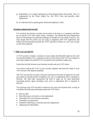 Preparing for vat implementation | PDF