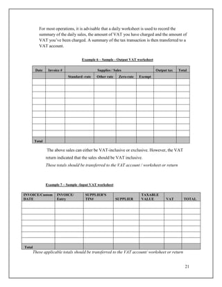 Preparing for vat implementation | PDF