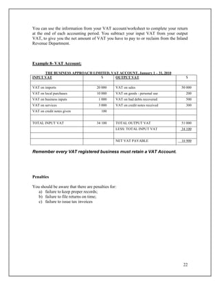 Preparing for vat implementation | PDF