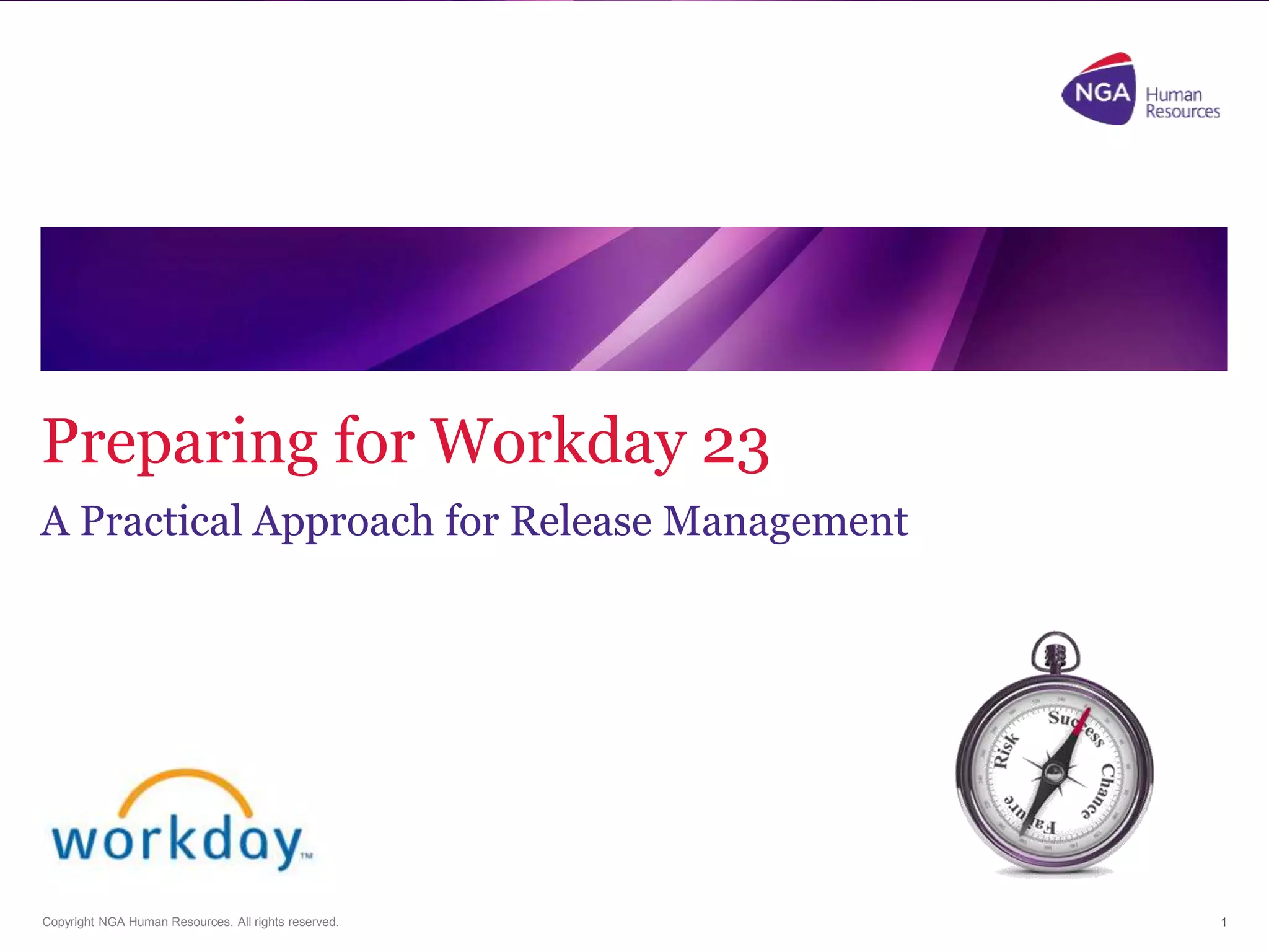 Preparing for Workday 23: A Practical Approach to Release Management | PPTX